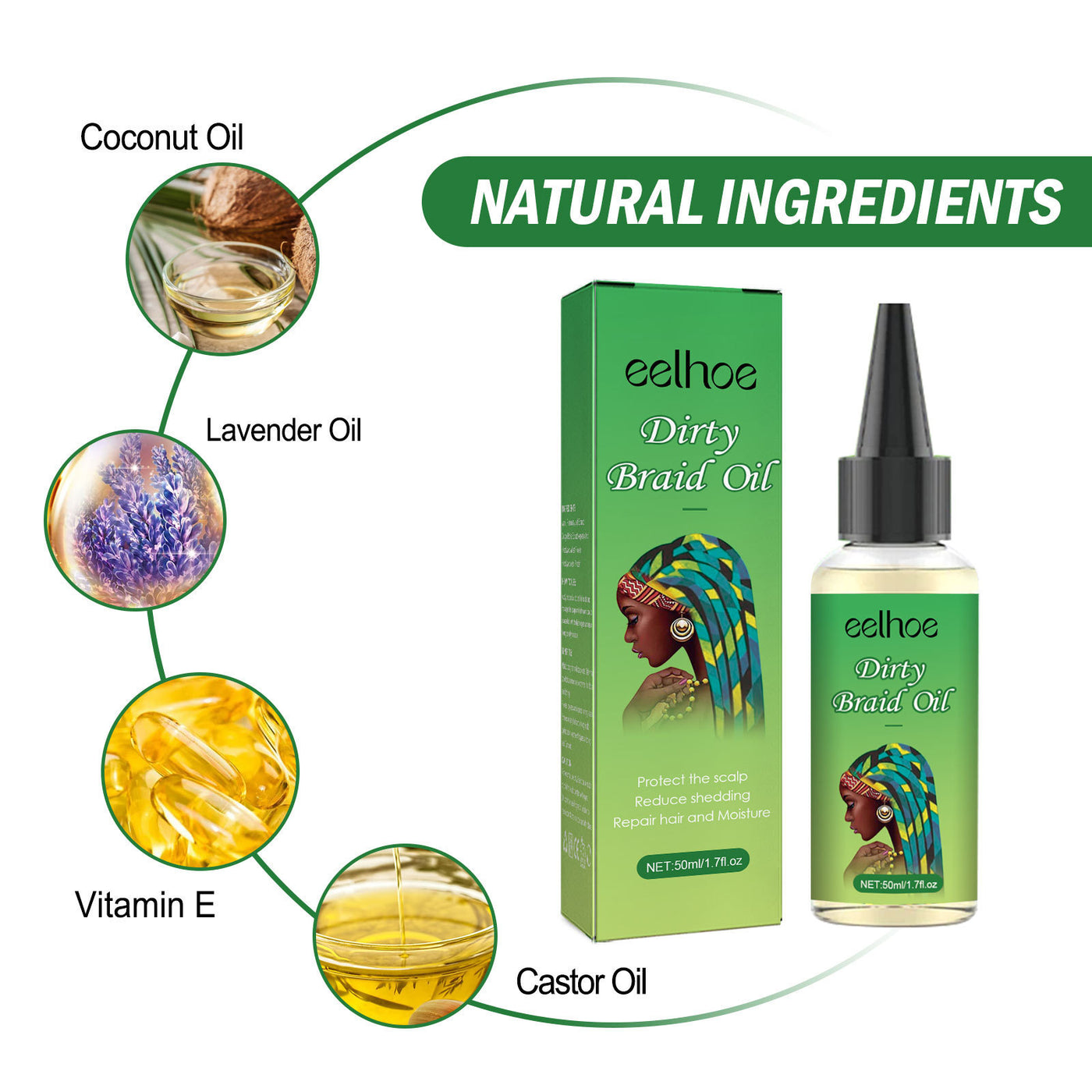 EELHOE Anti-hair Loss Repair And Dirty braid Hair Oil Sale price €14.99 EUR