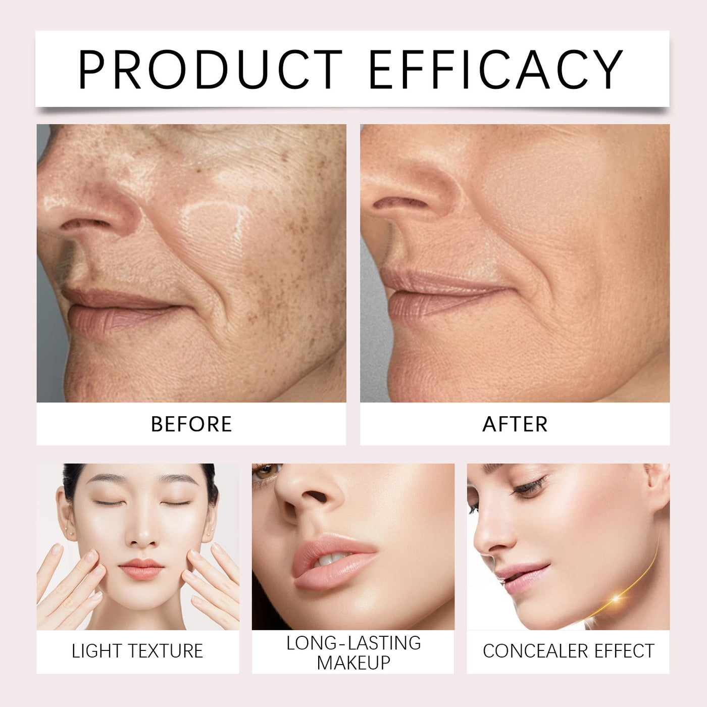EELHOE Lightweight Longwear Foundation – Smear-proof, Flawless Finish ...