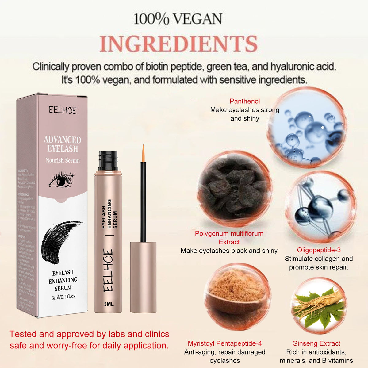 EELHOE Eyelash Growth Serum /Eyebrow Growth serum Sale price €14.99 EUR