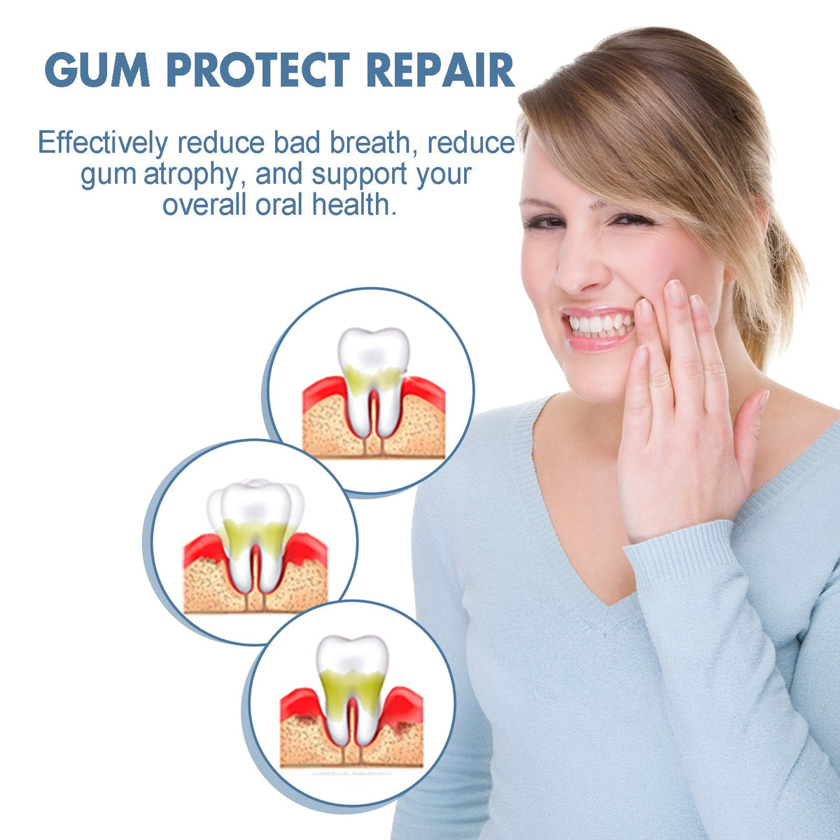 EELHOE Gum Repair Toothpaste Series Cleaning Gum care gel repair drops